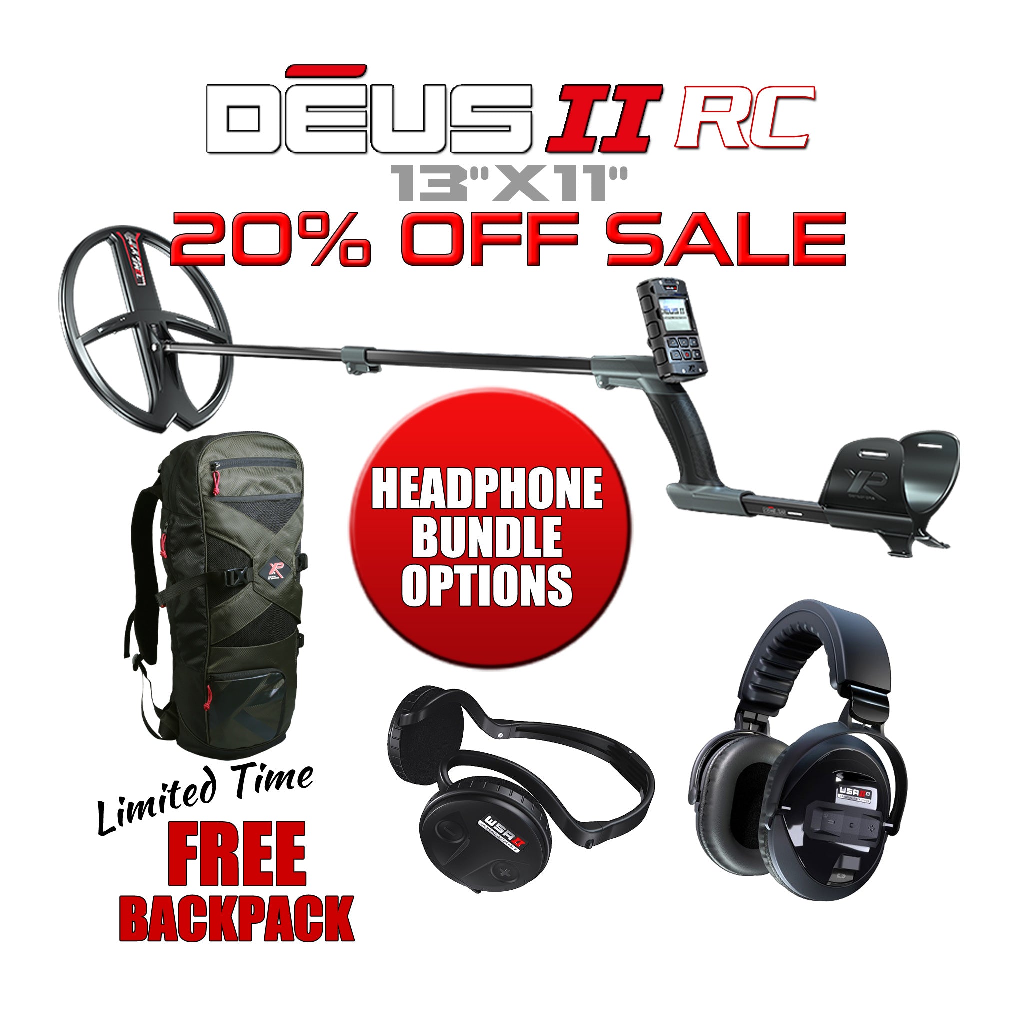 XP Deus II Metal Detector with 13" X 11" Search Coil (RC Package) | LM ...