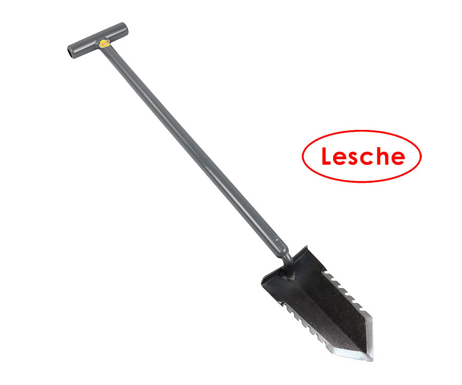 Lesche | T- Handle 31" Heavy Duty Metal Detector Shovel Double Serrate ...